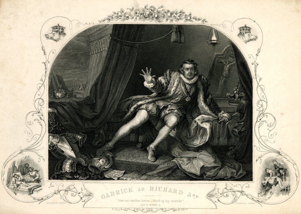 William Hogarth: Mr Garrick in the Character of Richard III