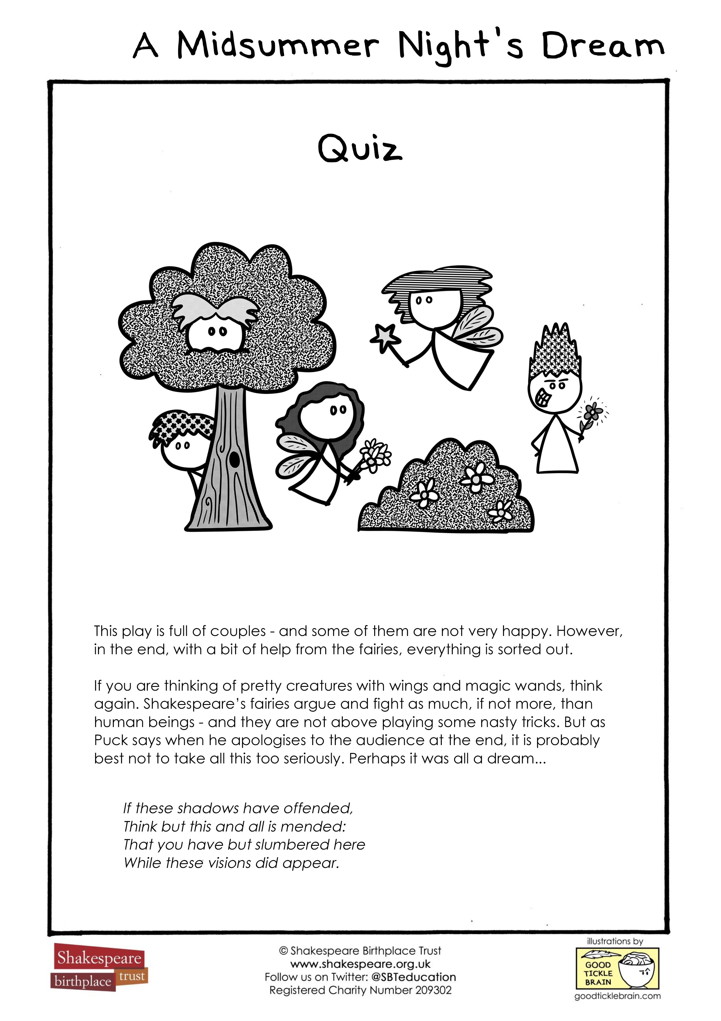 A Midsummer Night's Dream Quiz