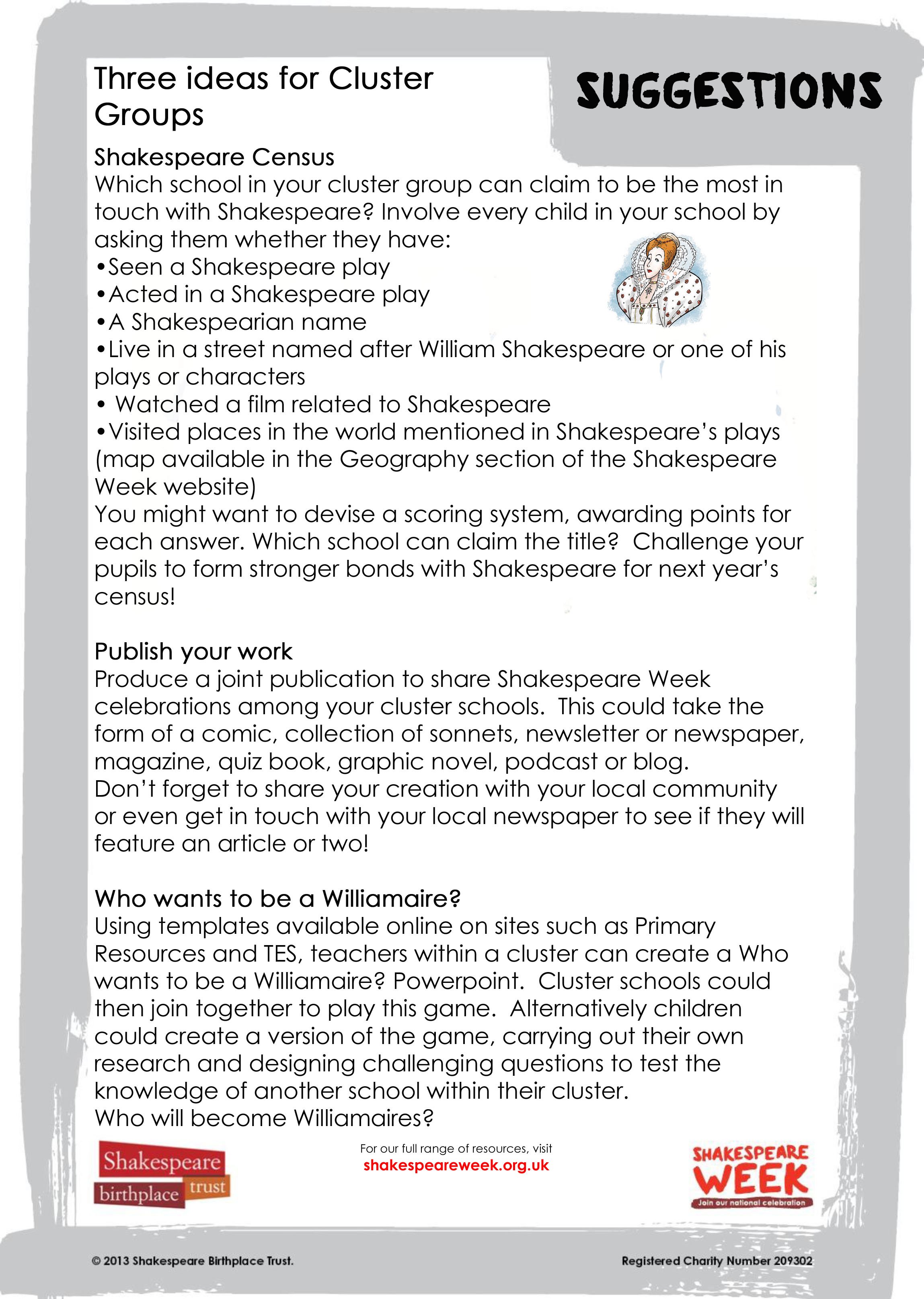 Ideas for Cluster Schools