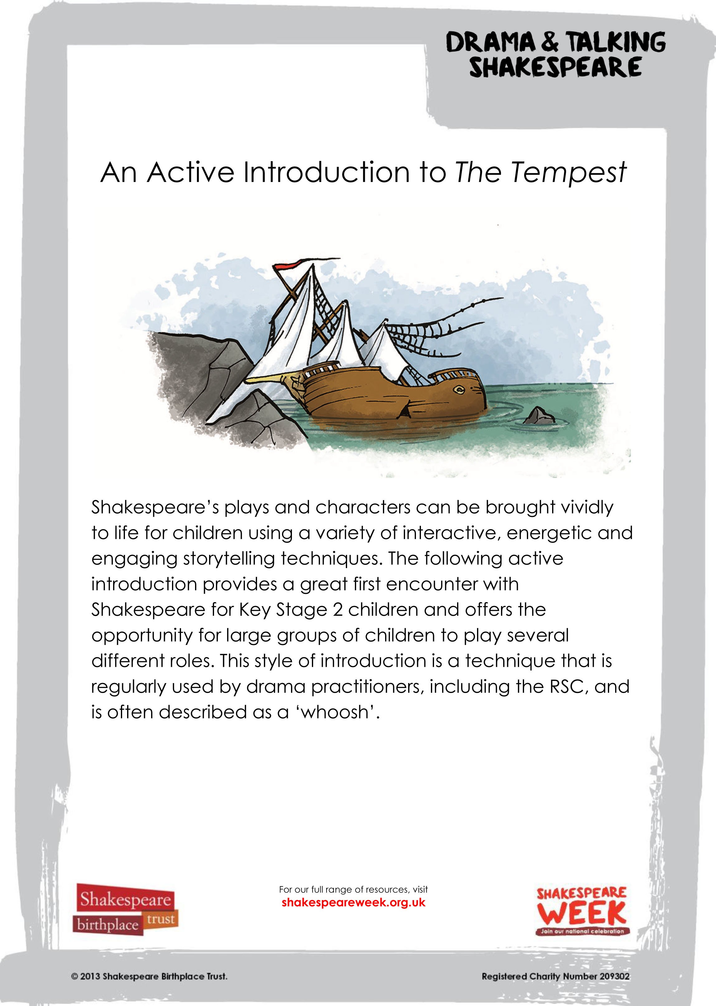 Active introduction to The Tempest