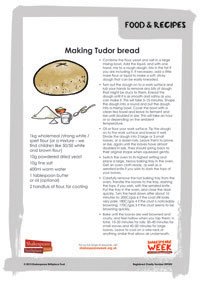Making Tudor bread