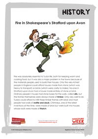 Fire in Shakespeare's Stratford-upon-Avon