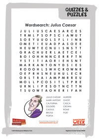 Wordsearch: Julius Caesar