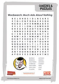 Wordsearch: Much Ado About Nothing