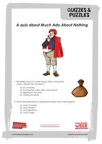 A Quiz About Much Ado About Nothing