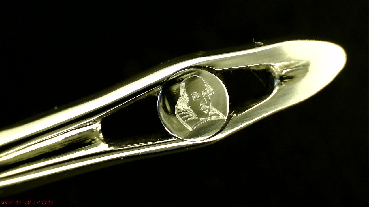 World's Smallest Portrait of William Shakespeare by Acclaimed Micro ...