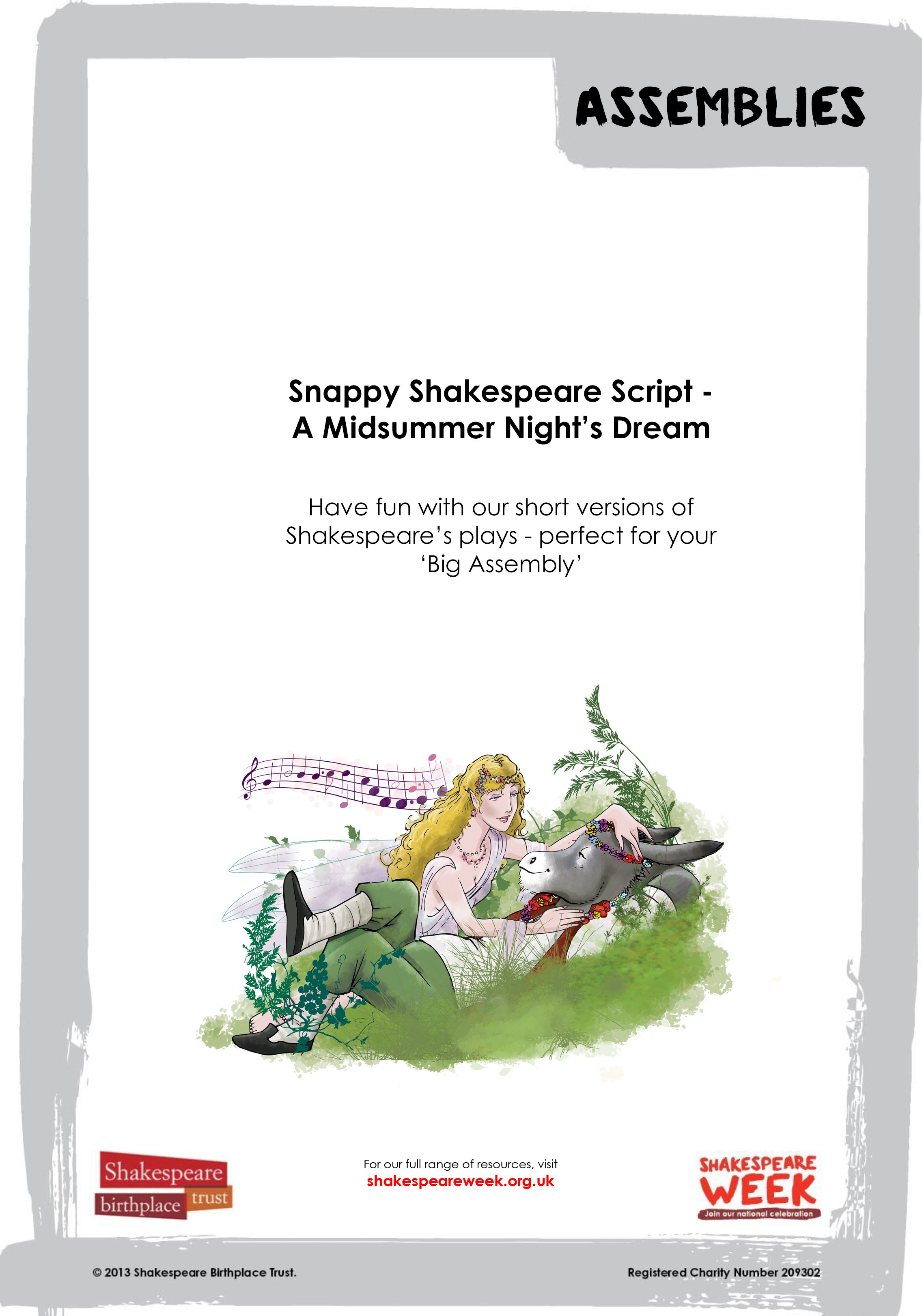 Snappy Shakespeare script - A Midsummer Night's Dream