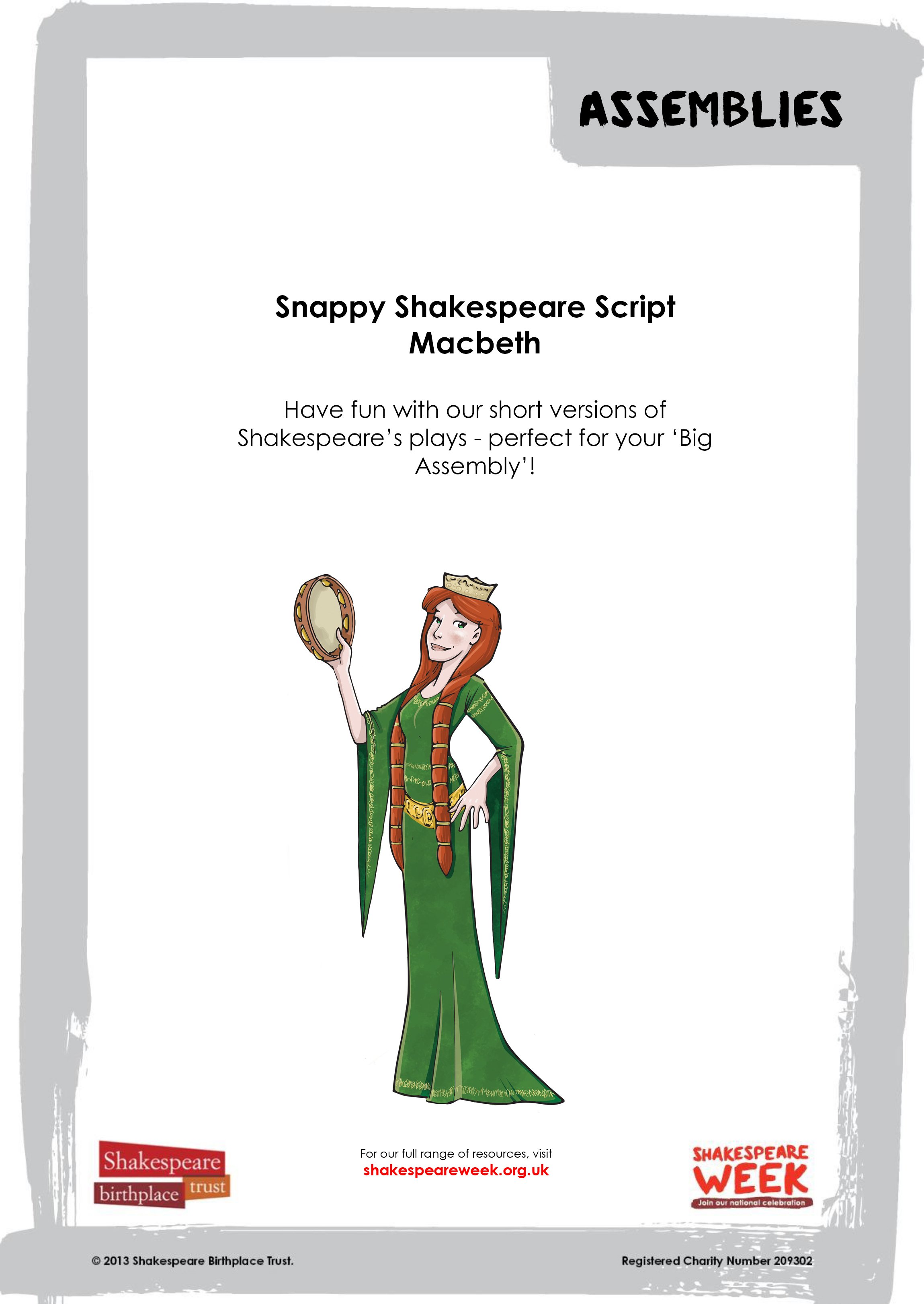 Snappy Shakespeare script - Macbeth